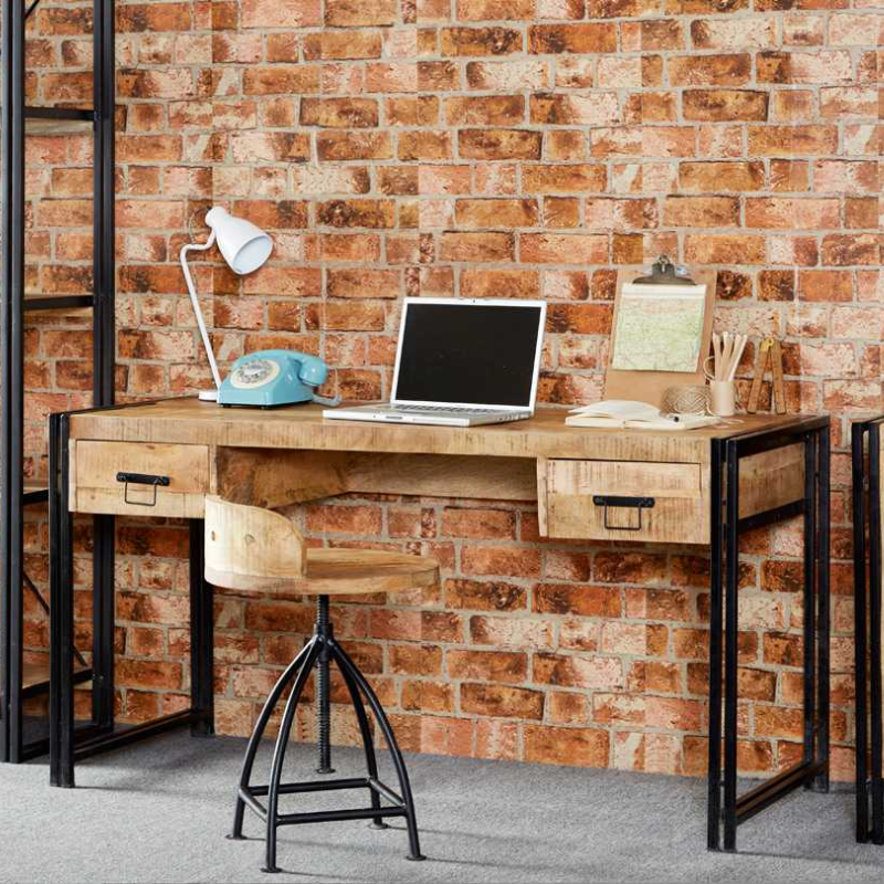 Industrial Vintage Computer Table | 50% Off | Free Delivery – HOMEBELLA